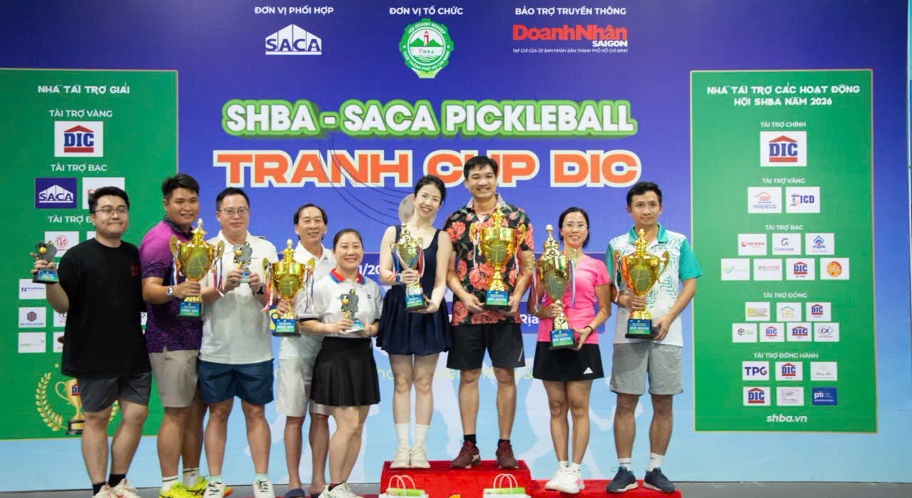 Giải Pickleball SHBA – SACA 2026 đã diễn ra thàng công rực rỡ.